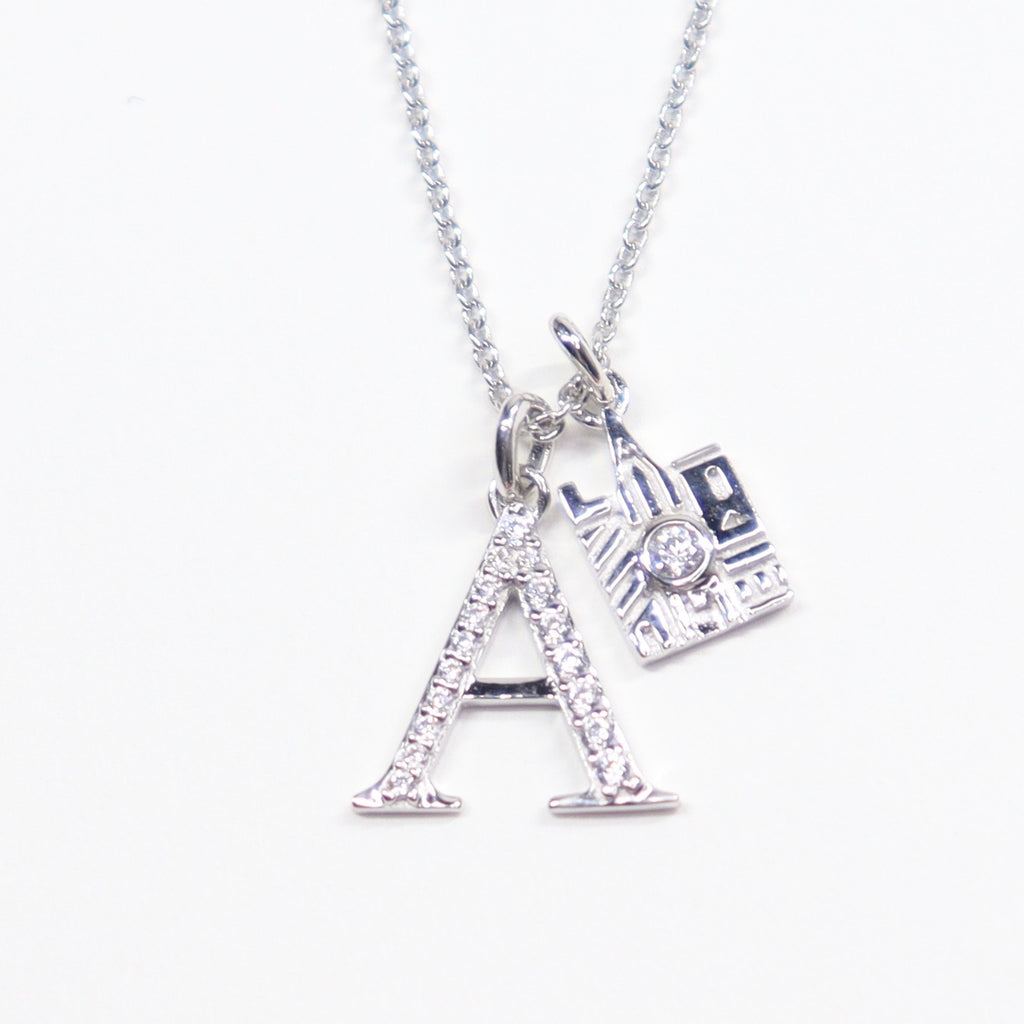 CRISLU Sparkling Initial A&B Charm – Biltmore Shop