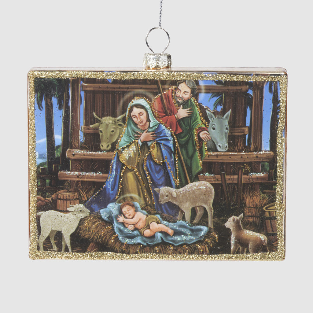 Nativity Scene Glass Ornament – Tapestry Gallery Collection – Biltmore Shop