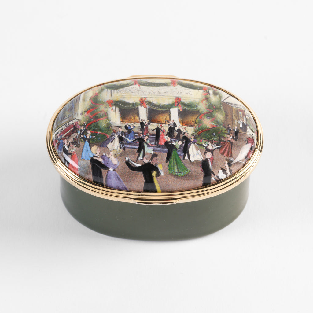 Biltmore® Banquet Hall Green Enamel Music Box by Halcyon Days ...